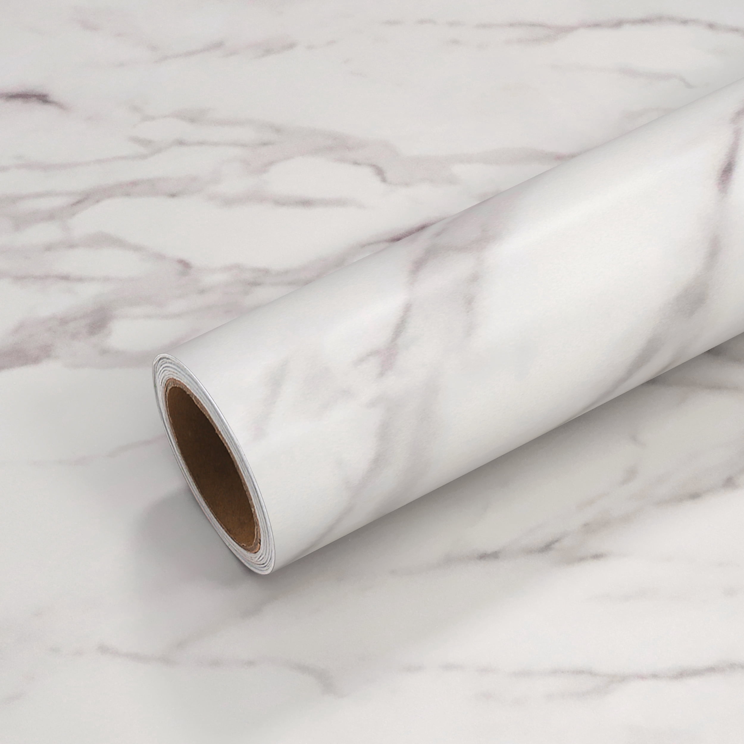 VEELIKE White Grey Marble Countertop Contact Paper Waterproof Peel and ...