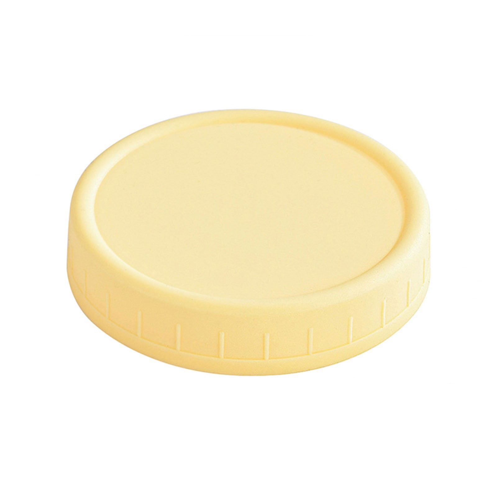 VEFSU 86mm Unlined White Ribbed Wide Mouth Plastic Mason Jar Lids ...