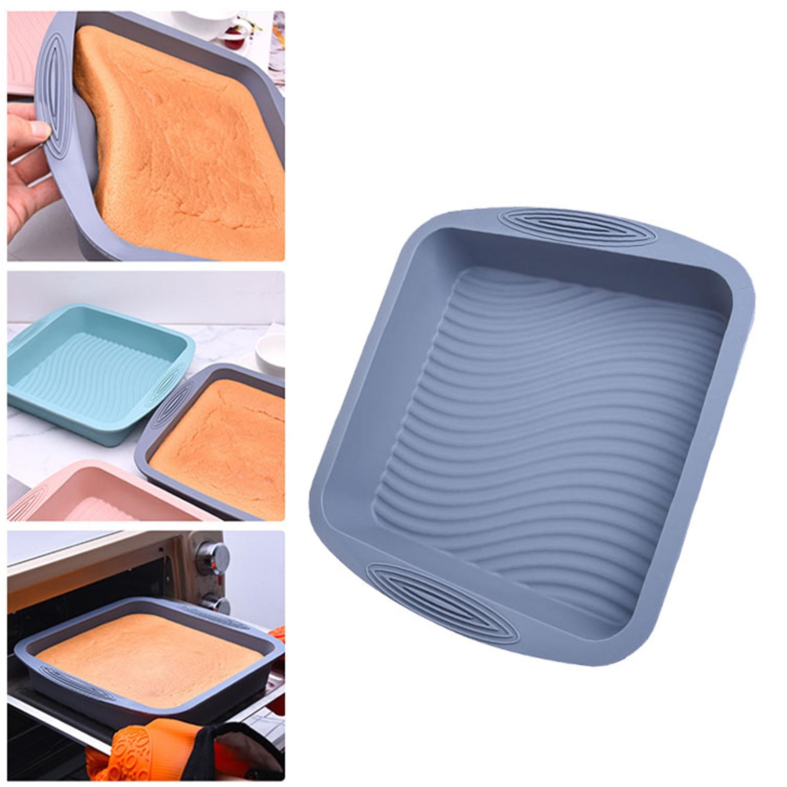 VEFSU 8x8 Inch Non-Stick Silicone Cake Pan – Versatile Baking Tray for ...