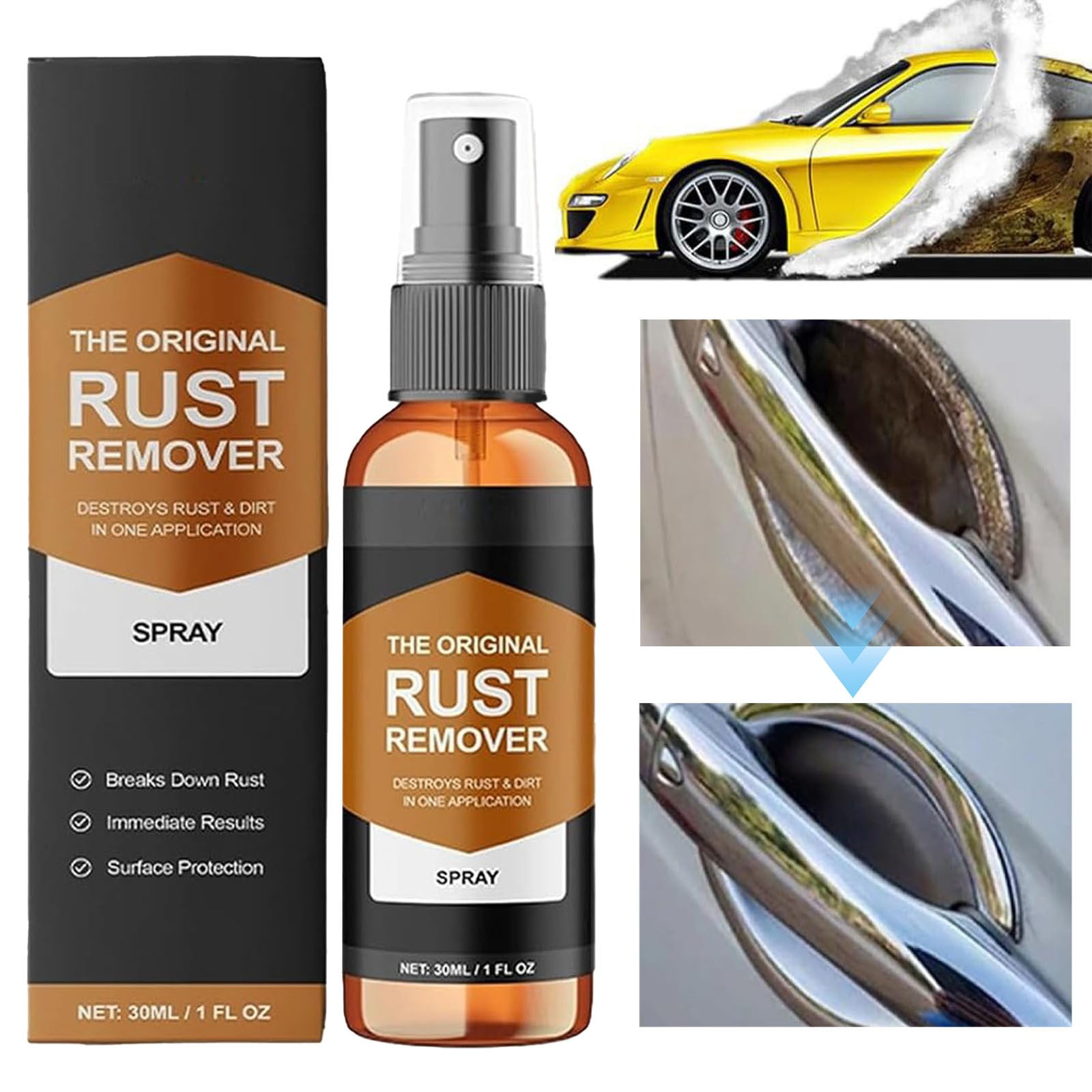 VEFSU Clearance Rust Remover Spray for Metal,1 oz 2025 Upgrade Rust ...