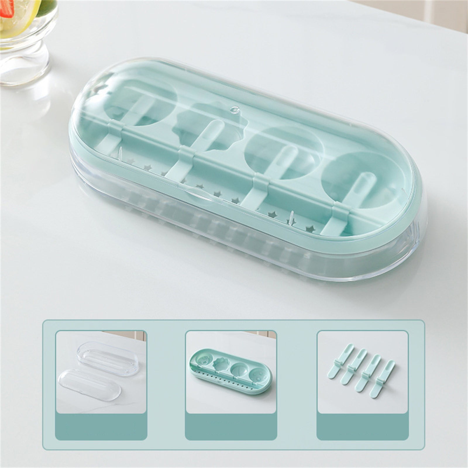 VEFSU Cute Silicone Ice Maker – Reusable DIY Set for Kids, Perfect for ...