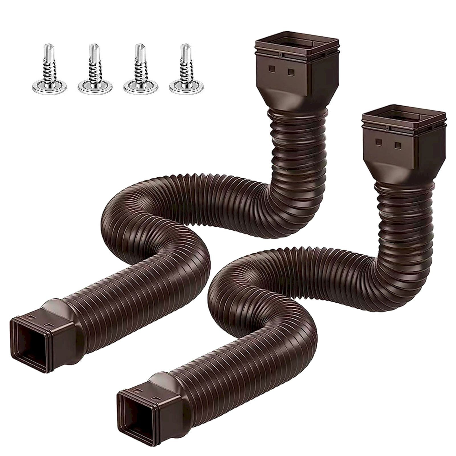VEFSU Flexible Rain Gutter Downspout Extensions, Long Gutter Downspout ...