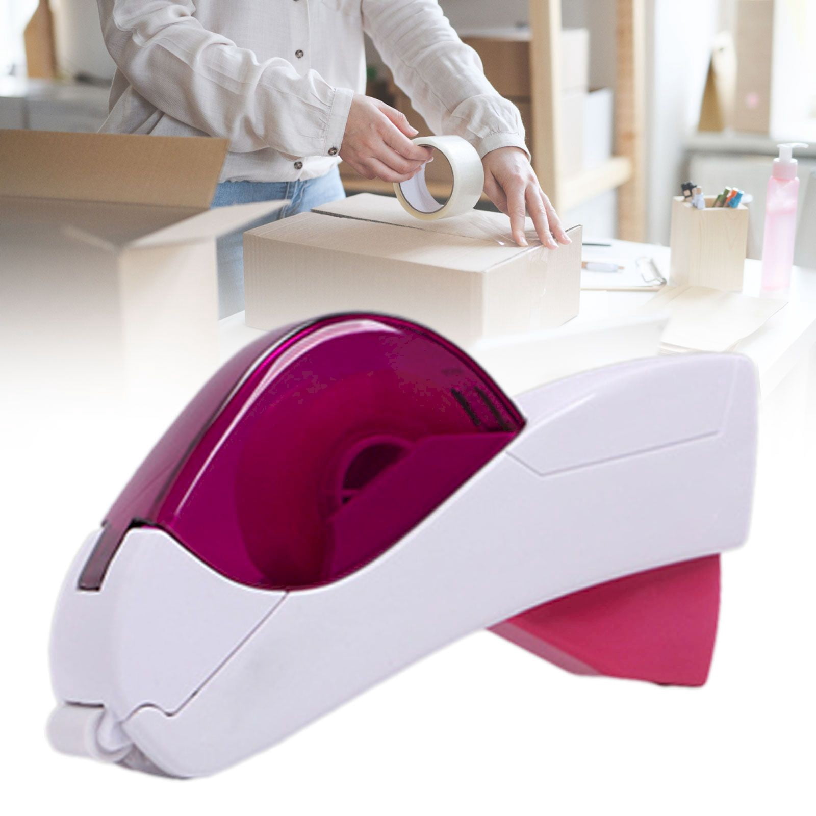 VEFSU Handheld Packaging Tape Dispenser Gun with Auto Cutter,Portable ...