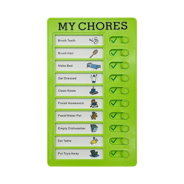 VEFSU My Chores Chart Daily to do List Reusable Planning Board Visual ...