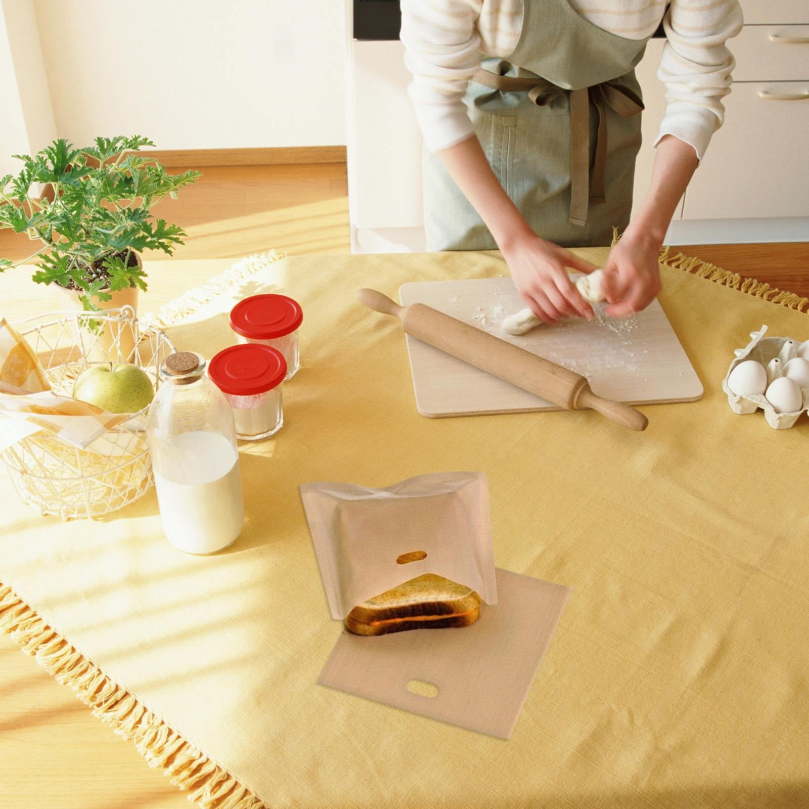 VEFSU Non Stick Toasting Bag Sturdy Plastic Sandwich Bag That Is Easy ...