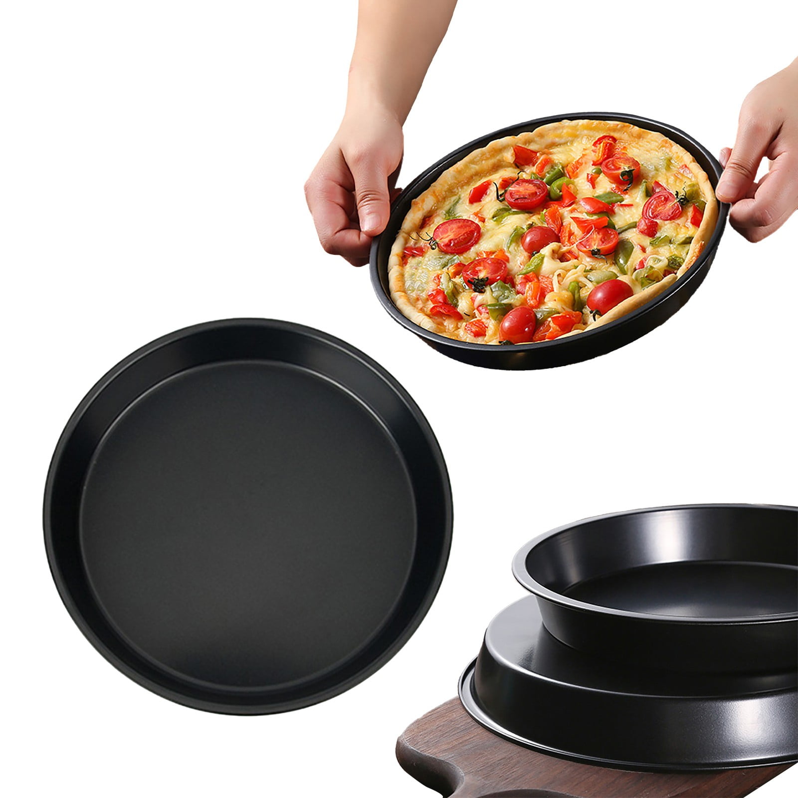 VEFSU Oven-Safe Nonstick Pizza Pan – Versatile Round Baking Tray ...