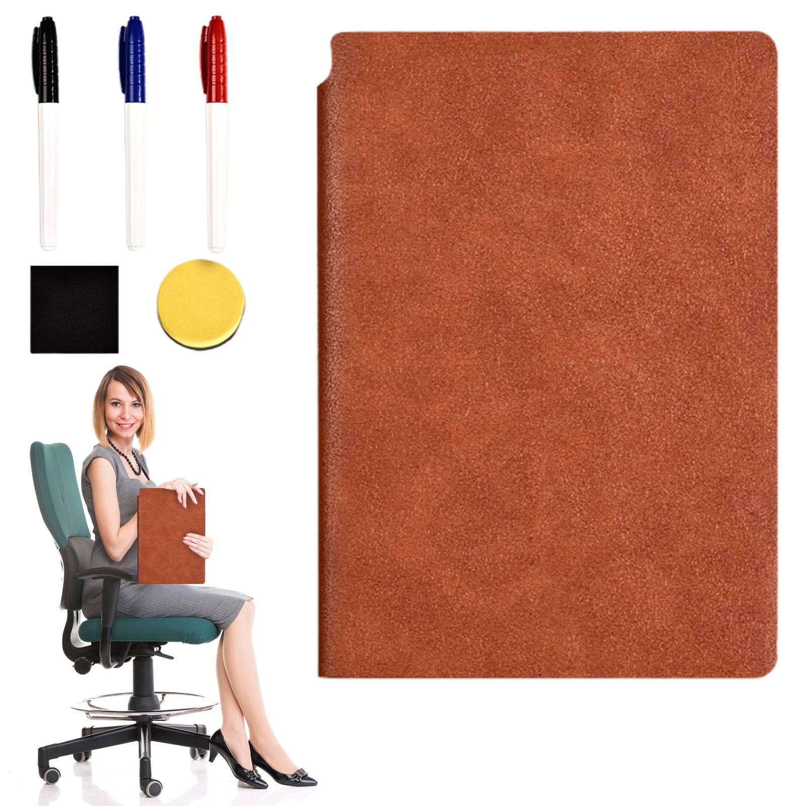 VEFSU Portable White Board Kit, 6pcs Erasable White Board Sets Include ...