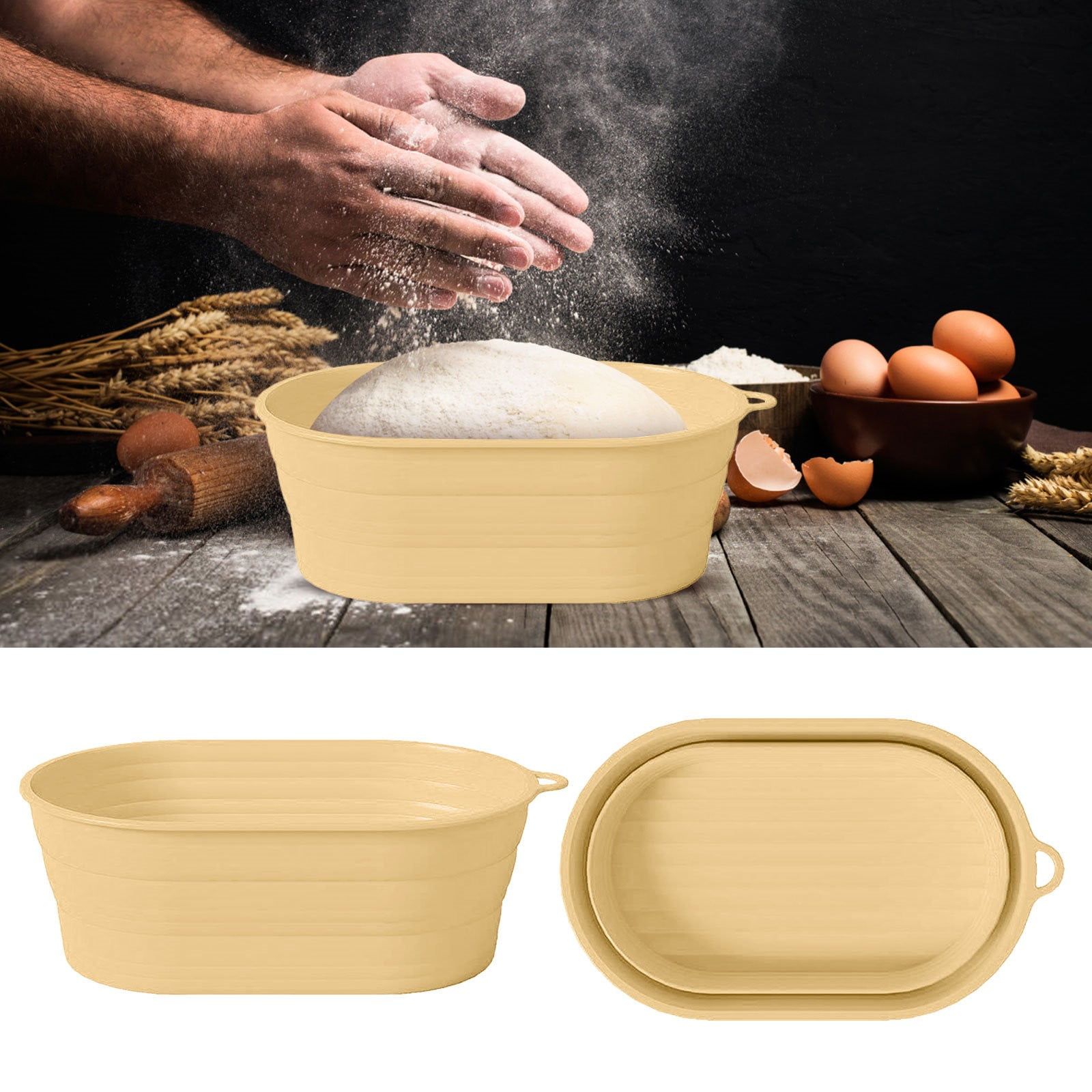 VEFSU Silicone Bread Proofing Basket – Perfect for Dough Rising and ...