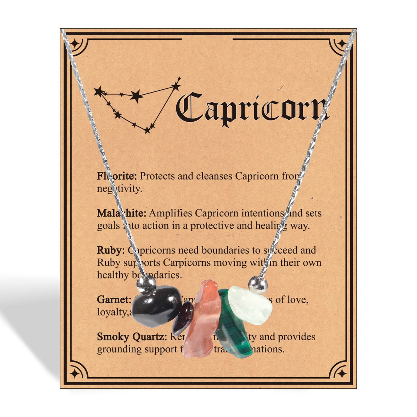 VEFSU Simple And Irregular Natural Gravel Twelve Constellations Stone ...