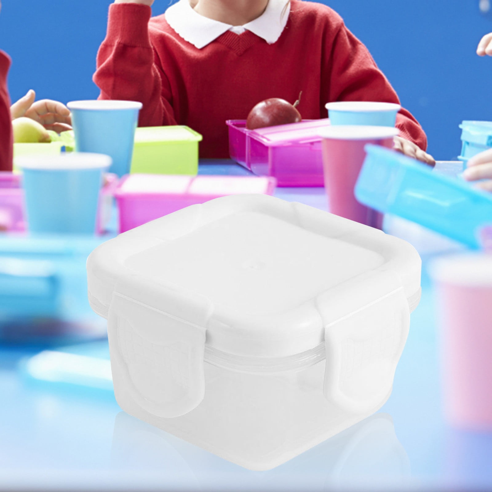 VEFSU Small Airtight Plastic Food Storage Containers – Square Design ...