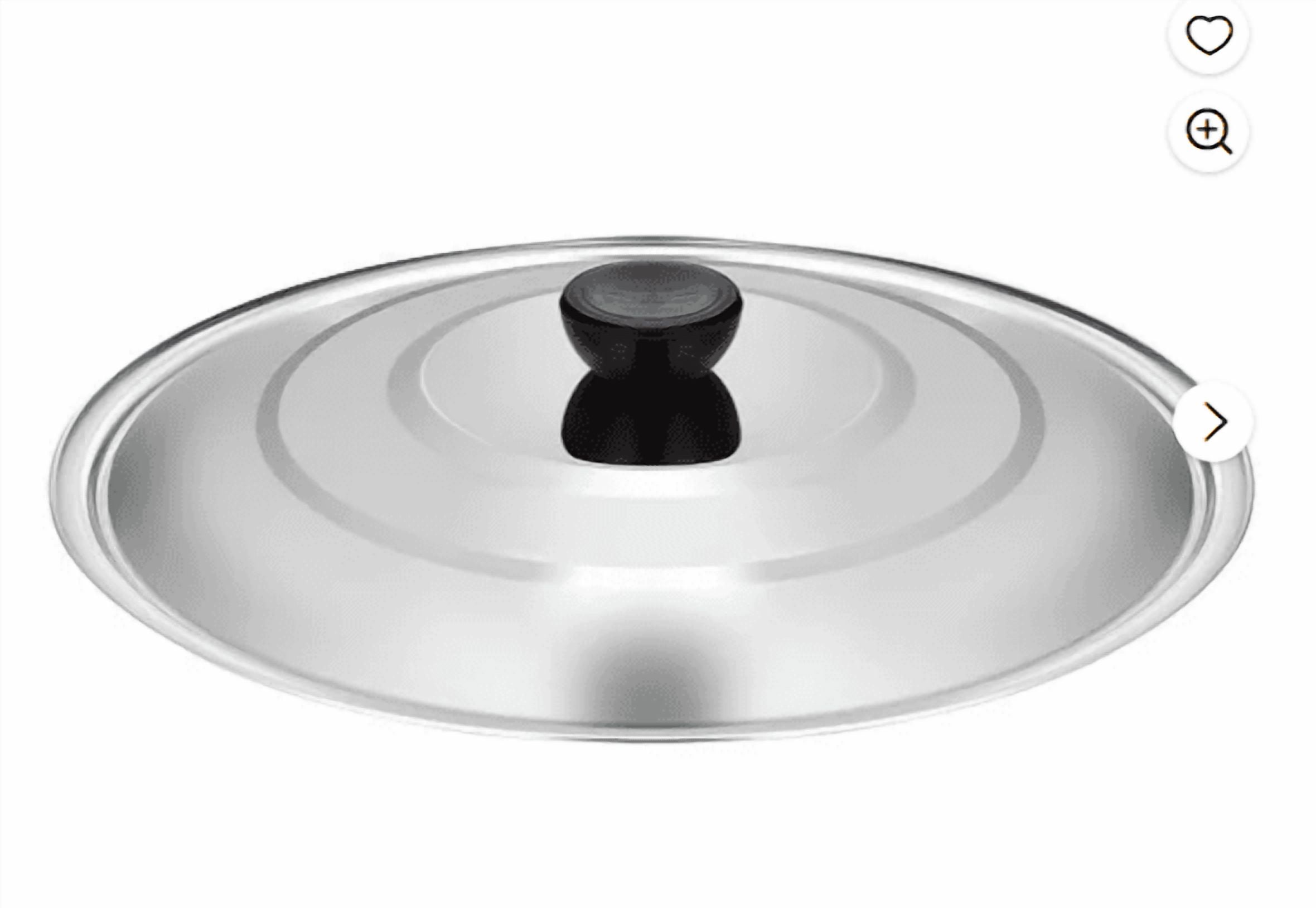 VEFSU Stainless Pot Lid Food Dome Cover Round Wok Lid 12 Inch Diameter ...