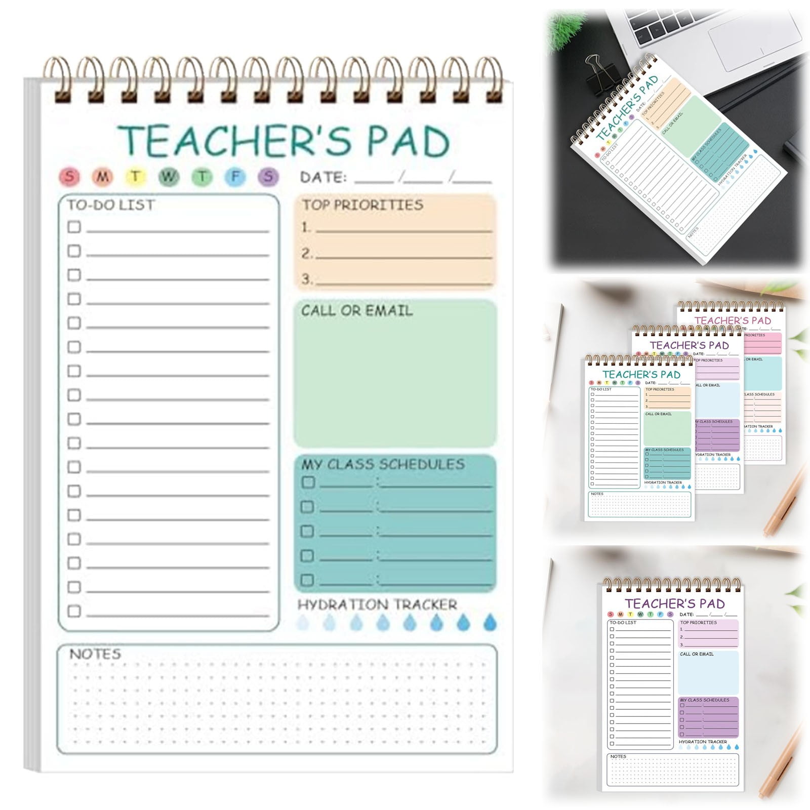 VEFSU Teacher Notepad, Teacher To Do List Notepad, Checklist Notebook ...