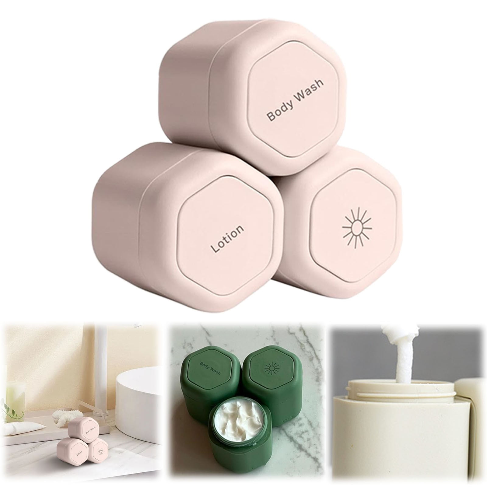 VEFSU Travel Containers - Daily Routine Capsule Set - Magnetic ...