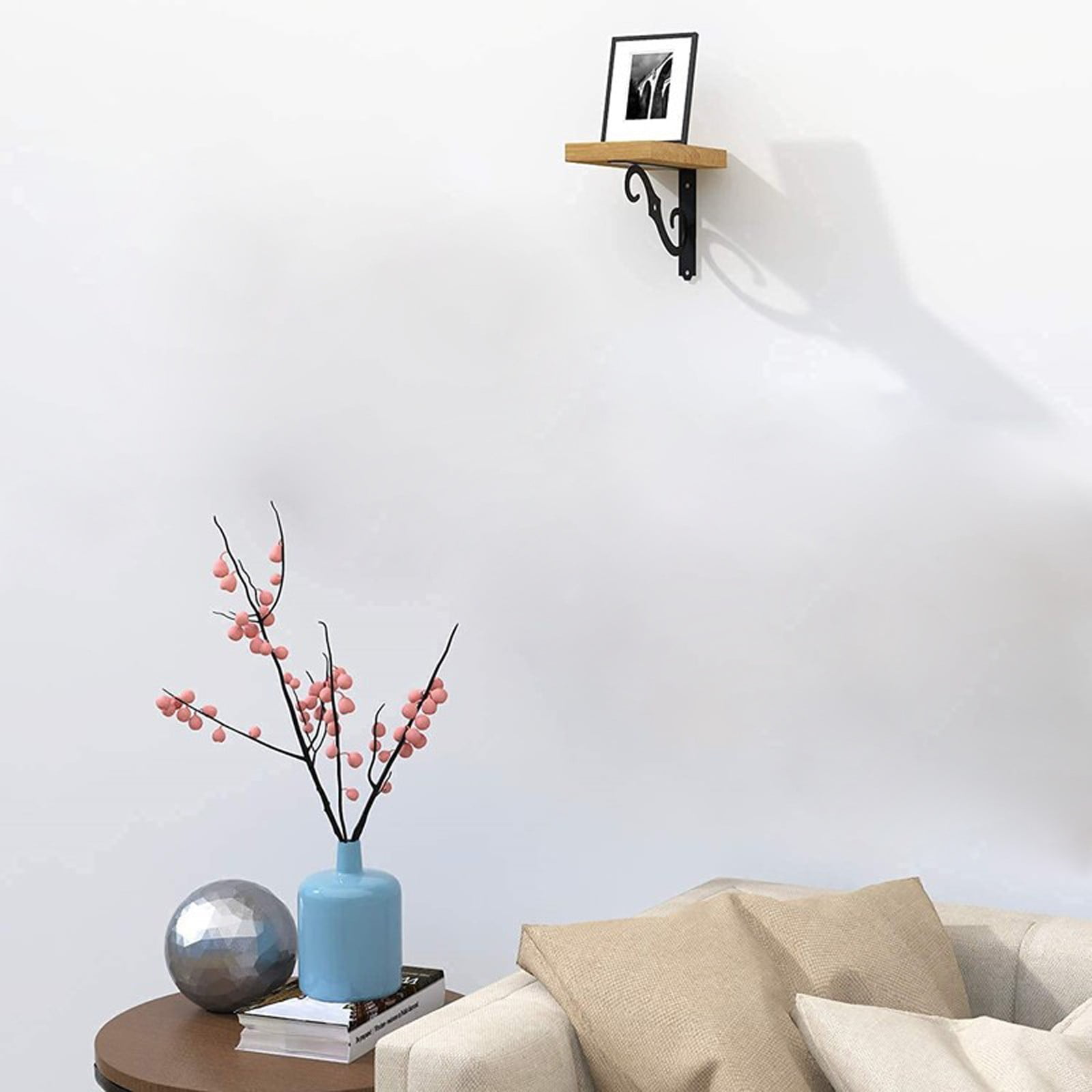 VEFSU Wall Brackets, Triangular Heavy Duty Shelf Brackets, 1Pcs Metal ...