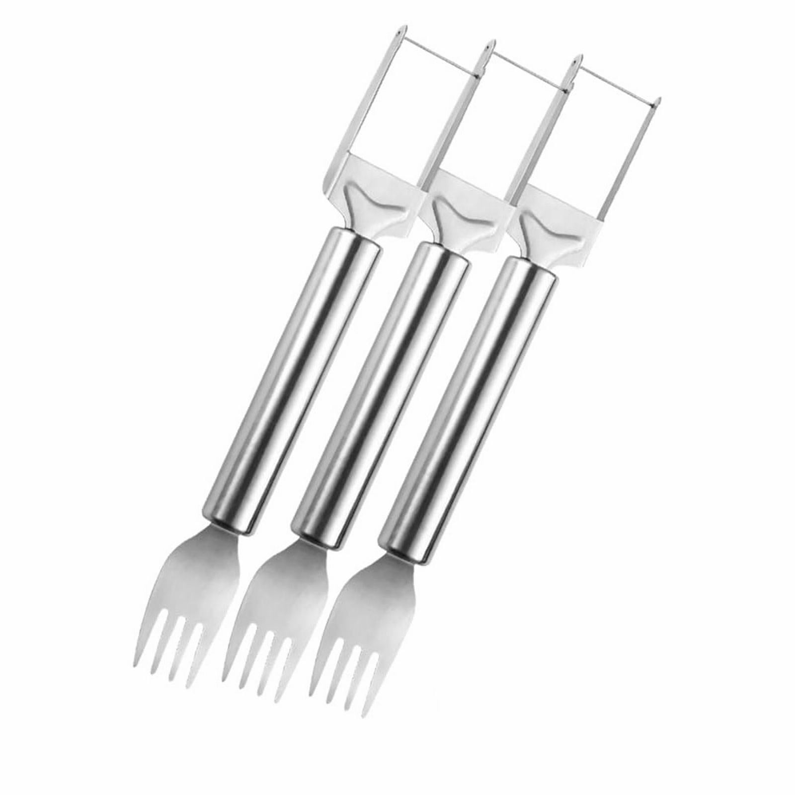 VEFSU Watermelon Fork Slicer, Fruit Tool with Grip Handle, 2-in-1 ...