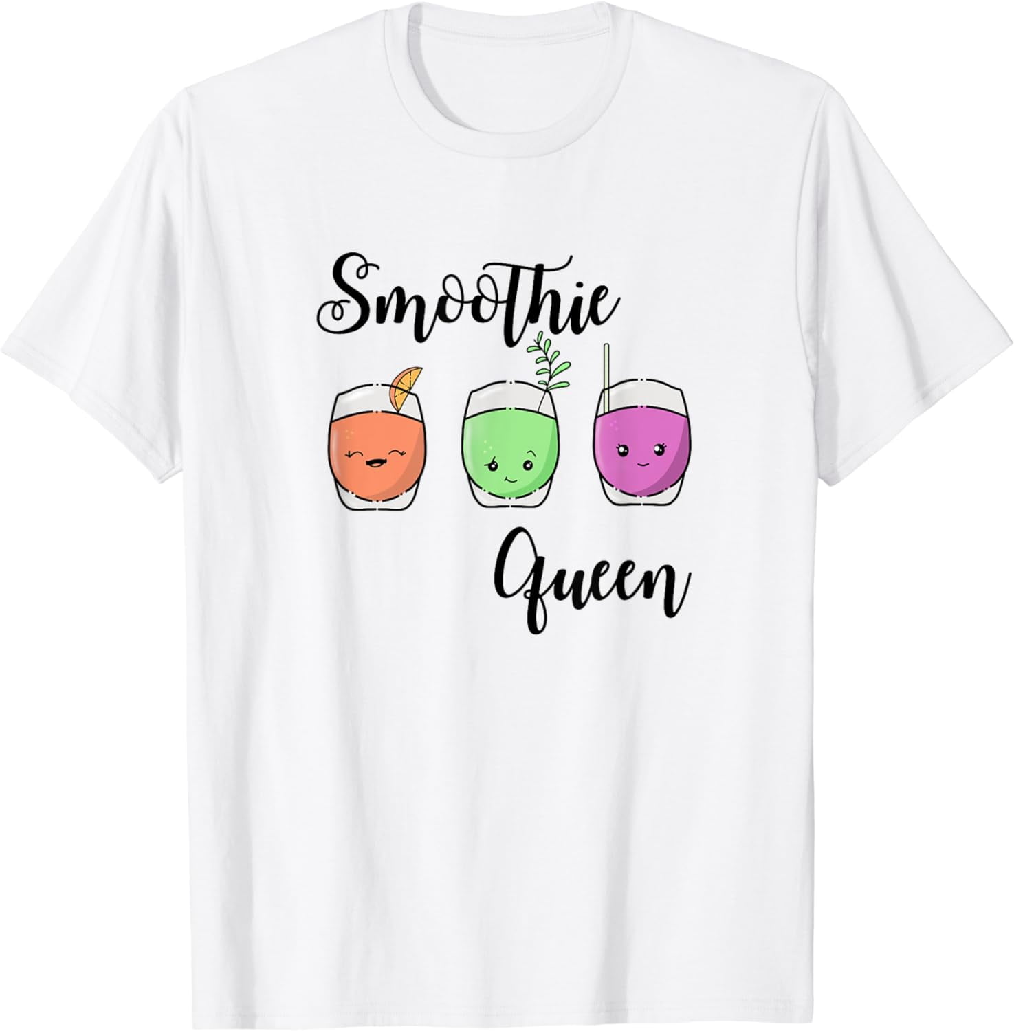 VEGAN HEALTHY T-SHIRTS - SMOOTHIE JUICE SMOOTHIE QUEEN SHIRT - Walmart.com