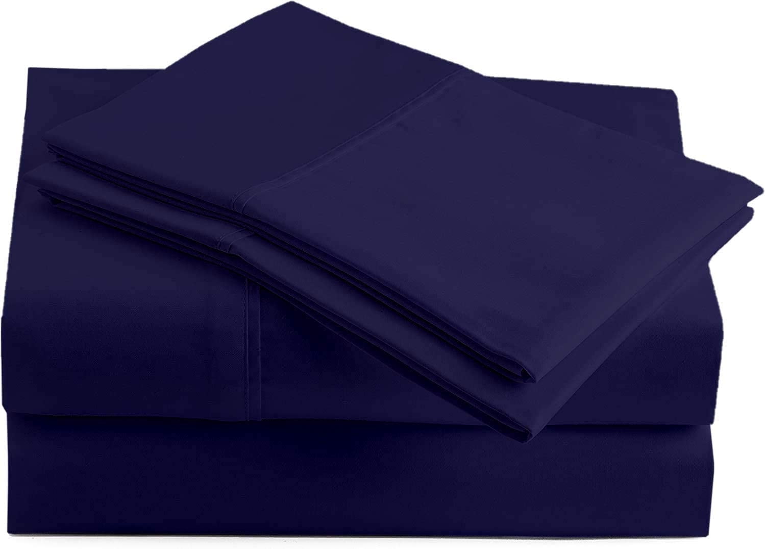 VEGAS HOTEL COLLECTION - 1 PC Fitted Sheet Only - Fabulous Navy Blue ...