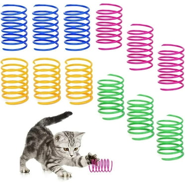 Cat Spring Toys (60 Pack), Playful Coils for Kittens, Coil Plastic for ...