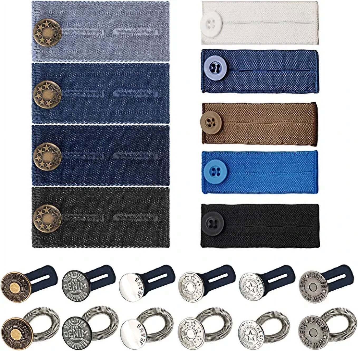 VEGCOO 21 PCS Waistband Extenders - Adjustable for Jeans, Pants, Dress ...
