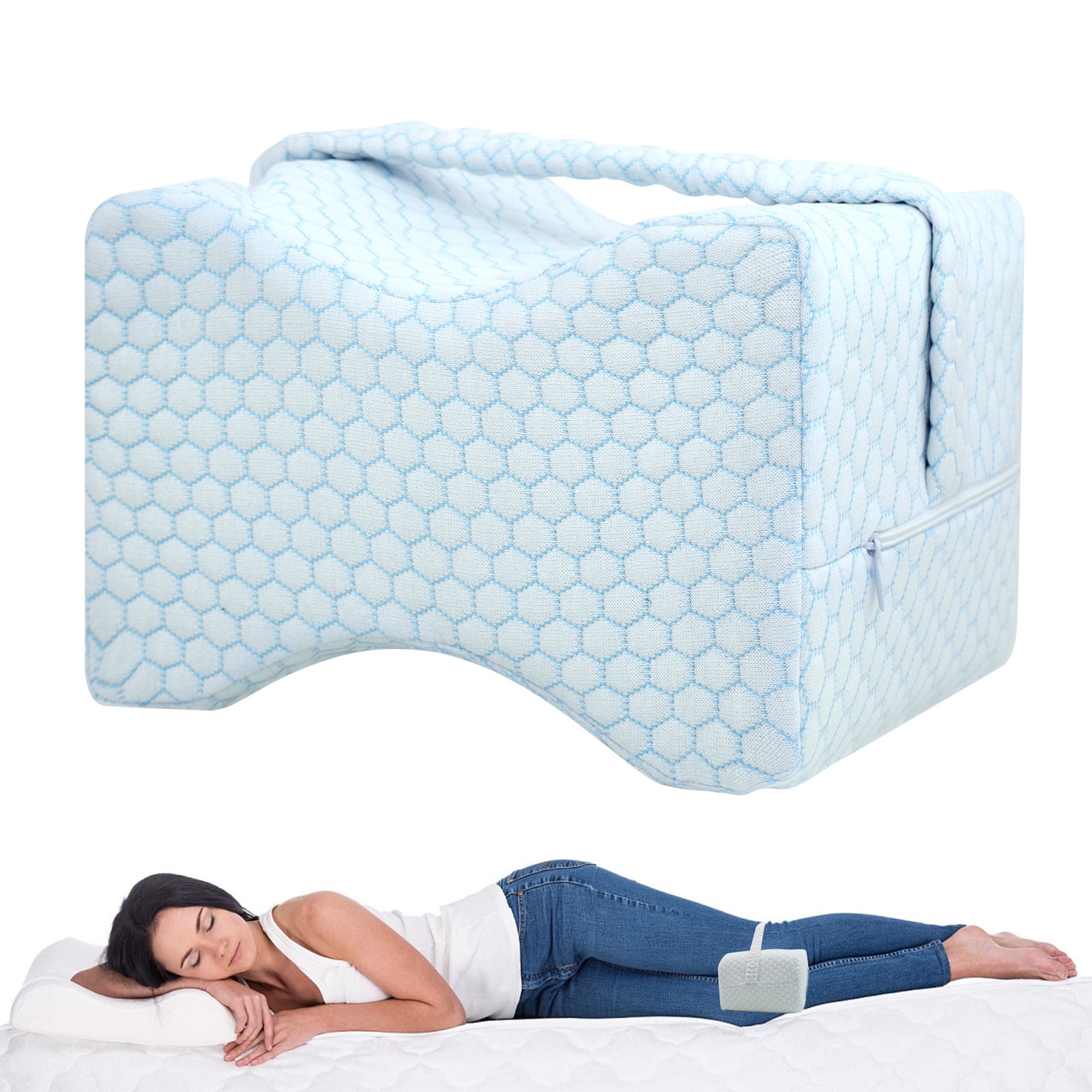 VEGCOO Knee Pillow for Side Sleepers,Cooling Leg Pillow for Sciatica ...