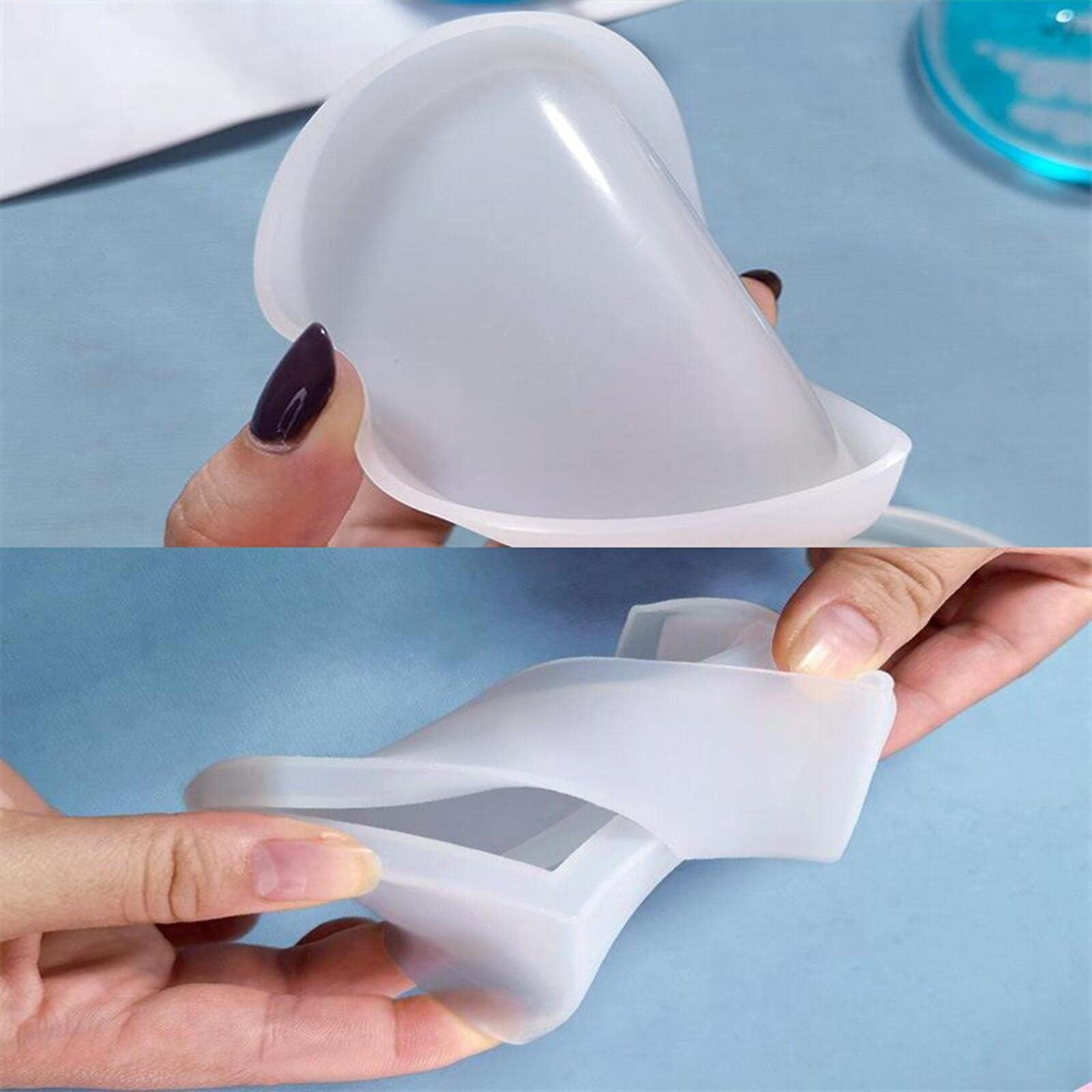 VEGCOO 6pcs DIY Silicone Resin Casting Molds Tools Set, Epoxy Resin ...