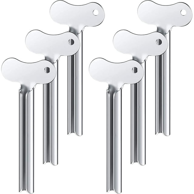 VEGCOO 6pcs Stainless Steel Toothpaste Squeezer Key, Tube Roller ...
