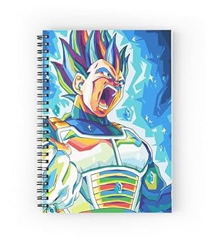 VEGETA IN TRIANGLE REGULAR USE ANIME RULED 160 PAGES A5 NOTEBOOK & FREE ...