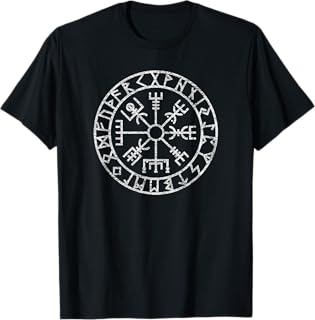 VEGVISIR NORSE VIKING RUNE COMPASS SYMBOL T-Shirt - Walmart.com