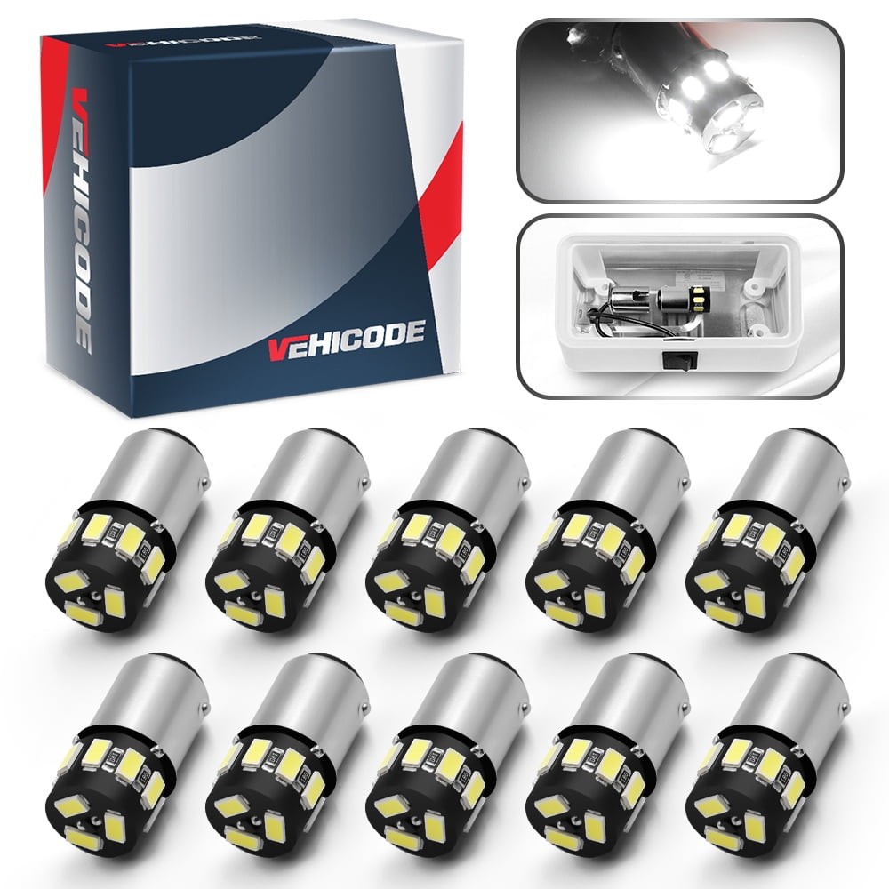 VEHICODE 1076 1142 LED Bulb RV Interior Ceiling Dome Light Bright White ...
