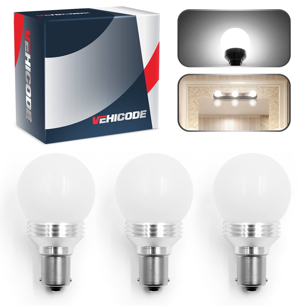 VEHICODE 1156 1141 20-99 LED Bulb RV Vanity Lights 12V Bright White ...