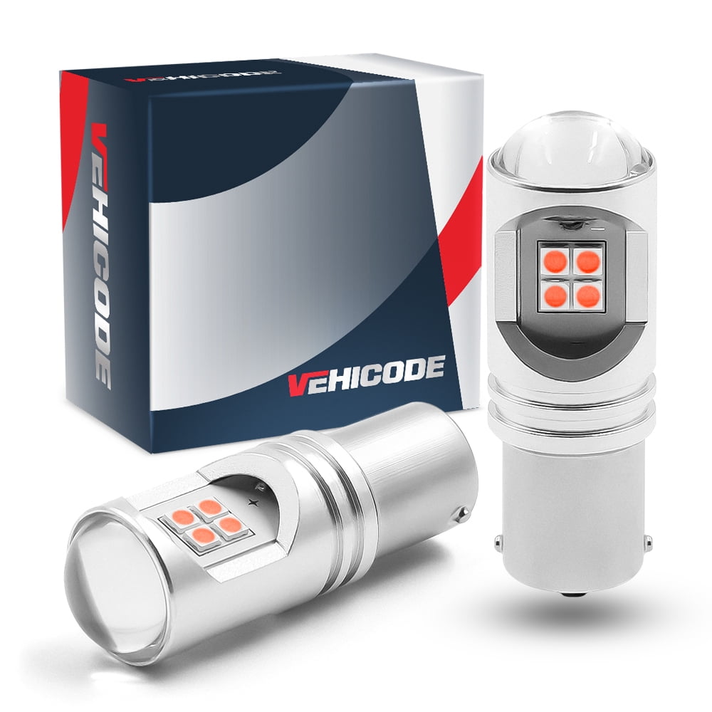 VEHICODE 1156 7506 LED Bulb Red Tail Brake Turn Signal Light 1156A ...