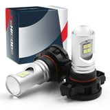 VEHICODE 5202 PS24W LED Fog Light Bulb 6000K White Super Bright with ...