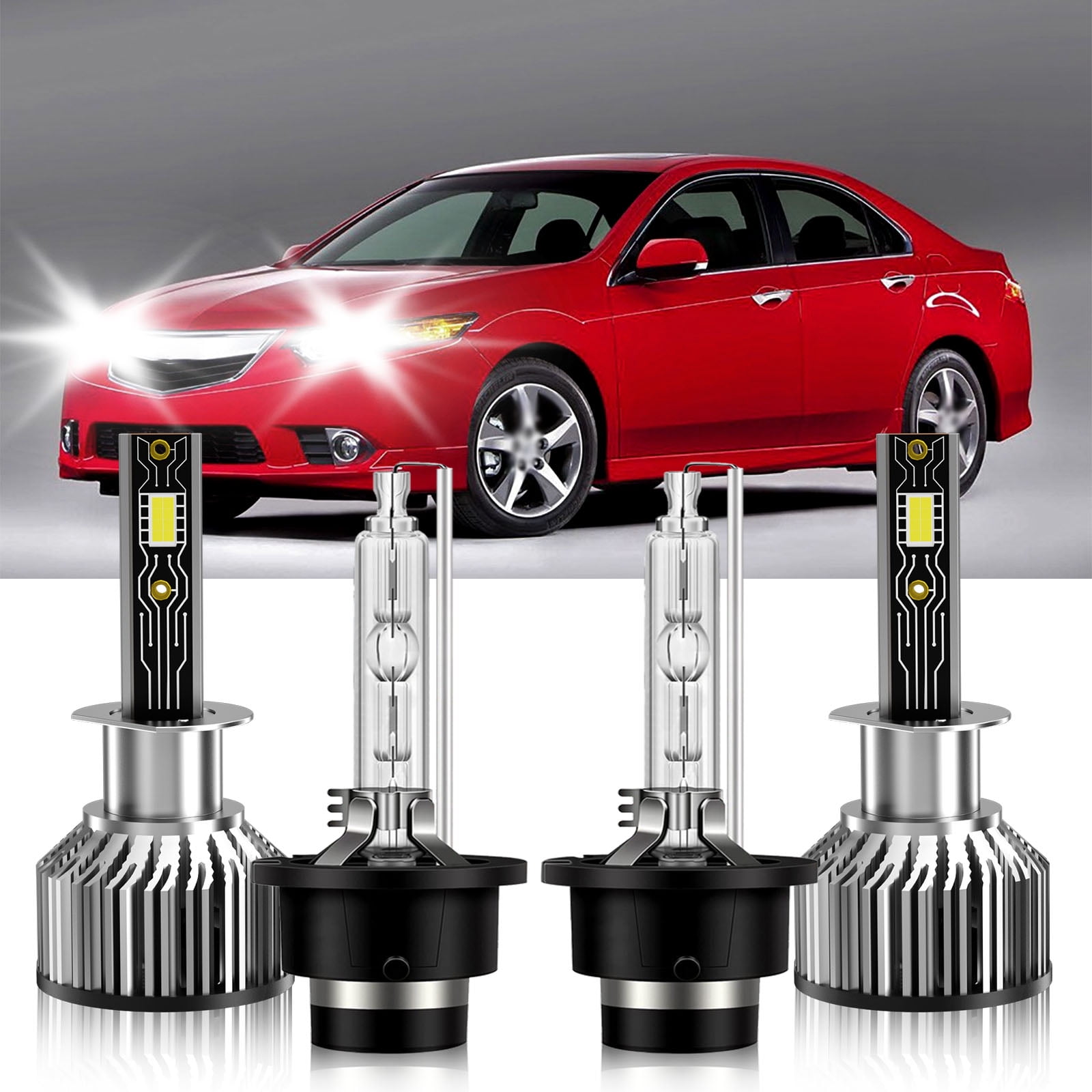 VEHIFOMO Compatible for Acura TSX 2004-2008 H1 D2S LED HID Headlight ...