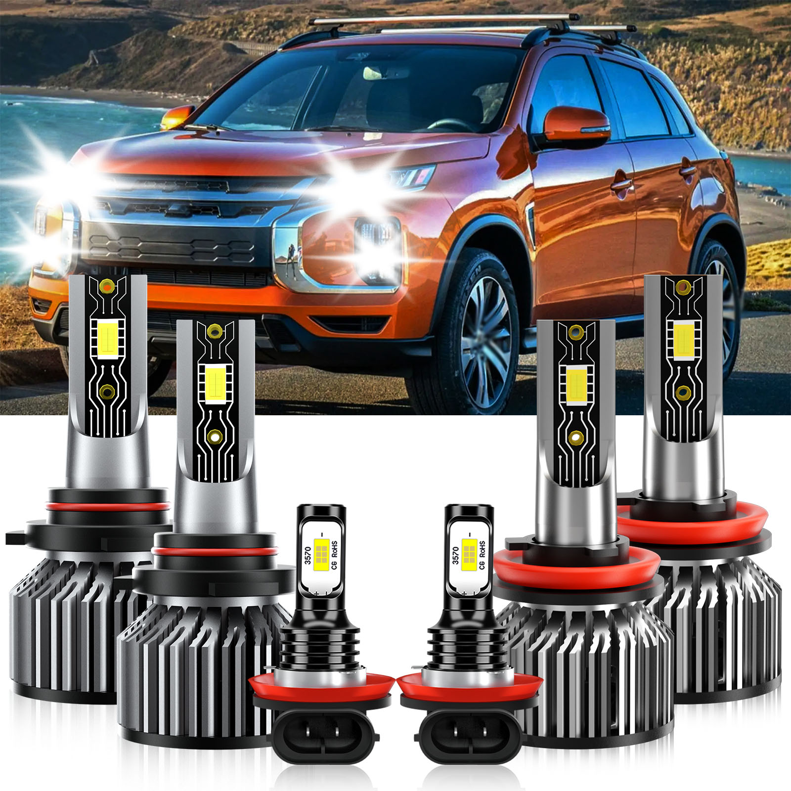 VEHIFOMO Compatible for Mitsubishi Outlander Sport 2011-2019 LED ...