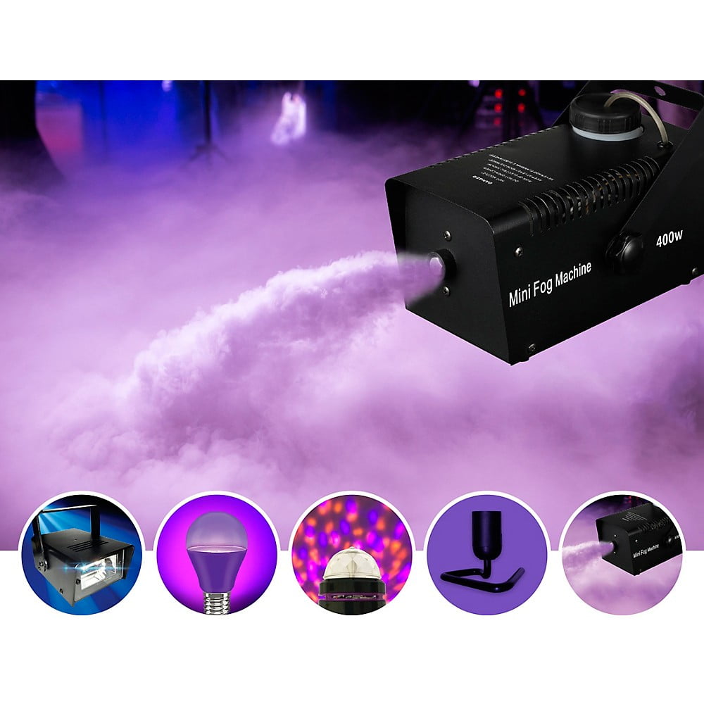 VEI Halloween Party Kit With Fog Machine, Party Bulb, Battery-Powered ...