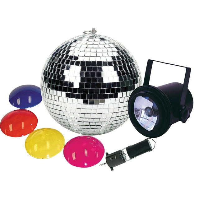 VEI Mirror Ball Party Kit (Battery) Special Effect Light - Walmart ...