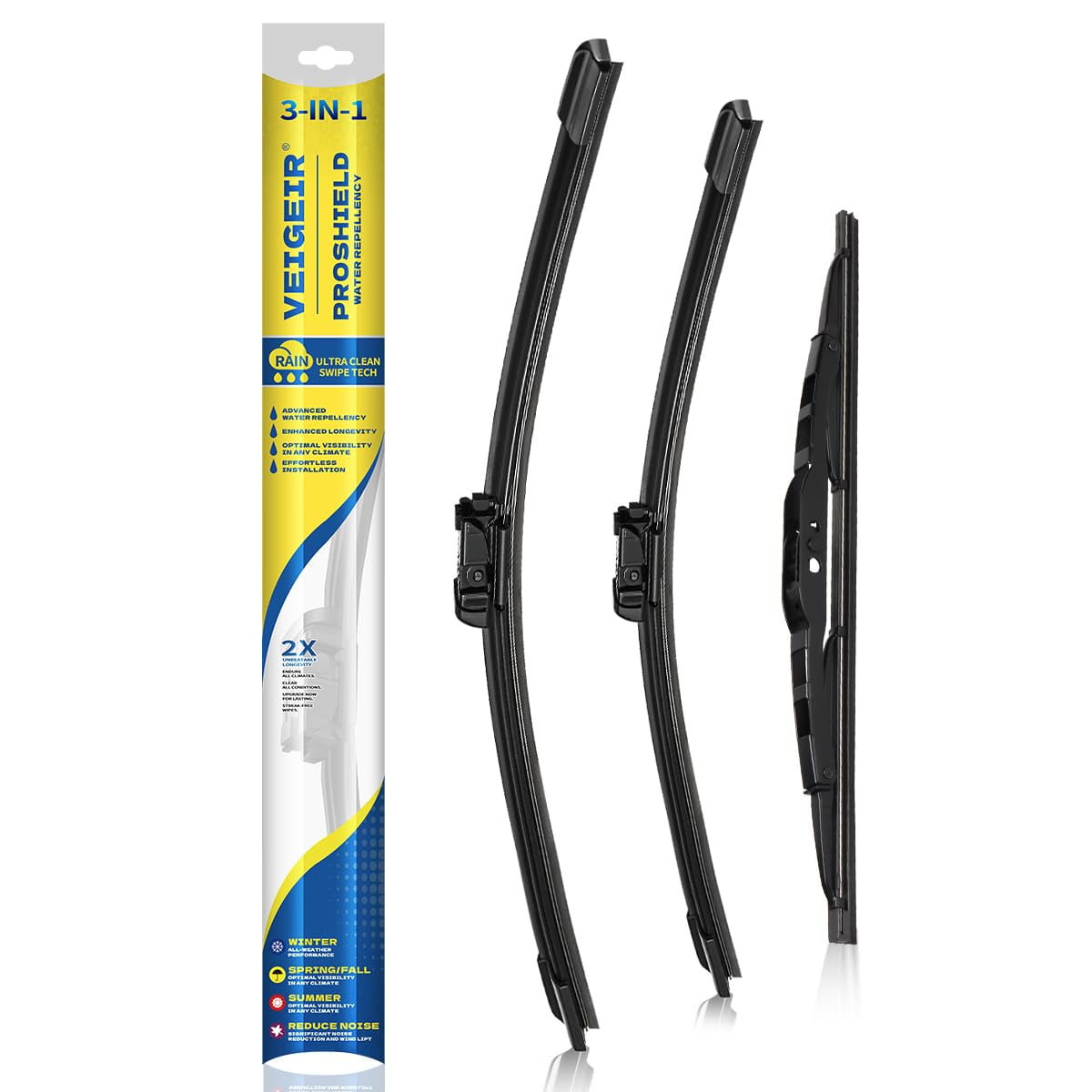 VEIGEIR Windshield Wiper Blades Compatible with 2010-2017 Chevrolet ...