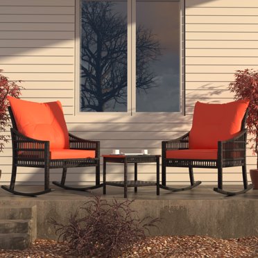 Mainstays Alexandra Square 3-Piece Outdoor Patio Bistro Set, Gray ...