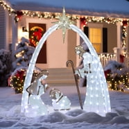 Ktaxon Christmas Outdoor Nativity Scene Large Holy Family Christmas ...