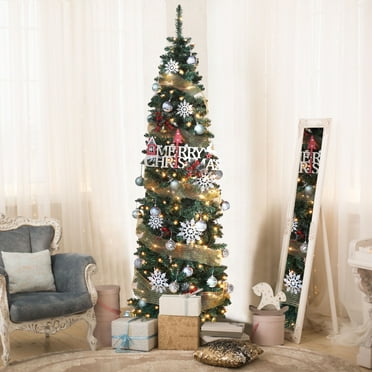 8.7ft Christmas Arch, Artificial Hinged Christmas Tree Arch Includes ...