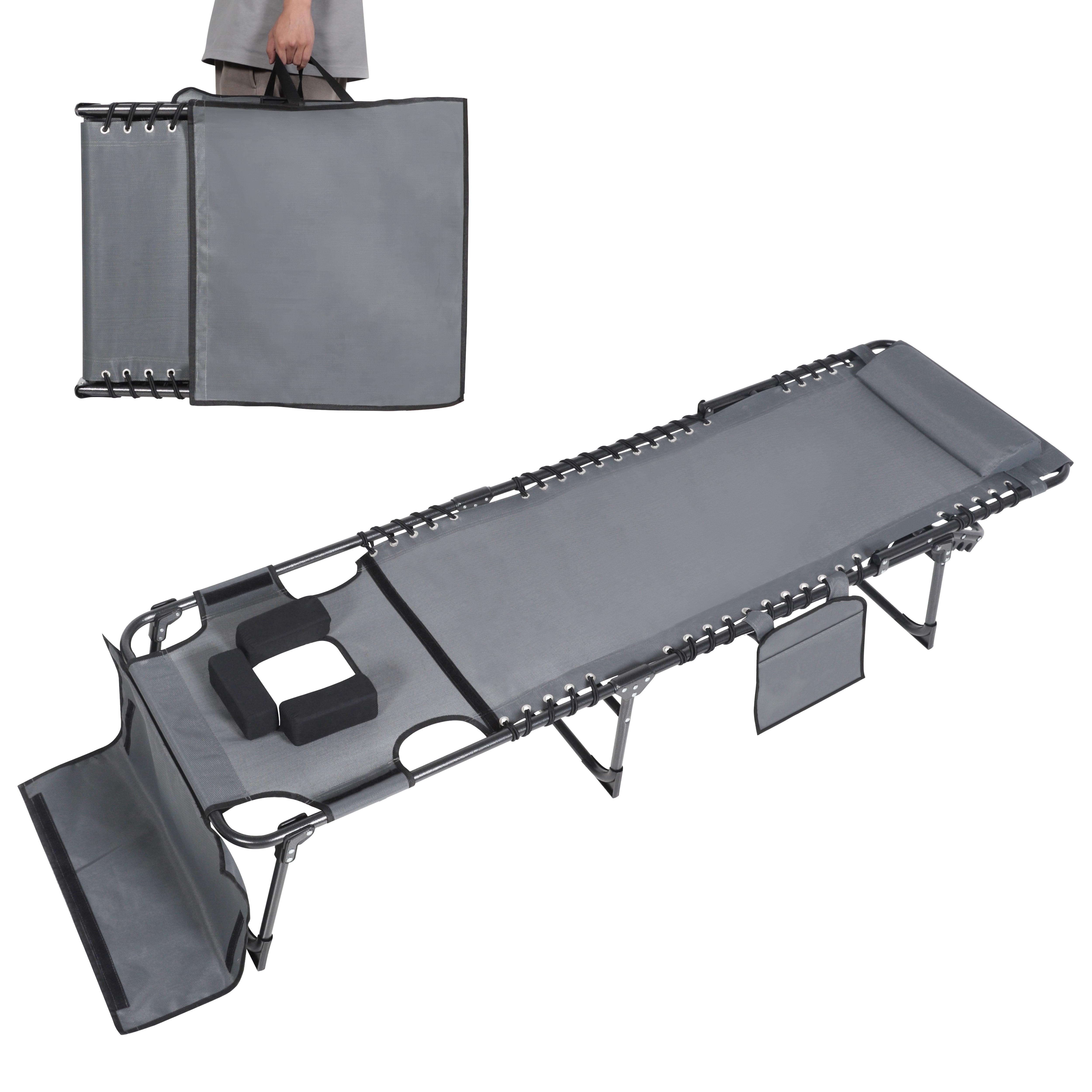 VEIKOUS Portable Tanning Chair, 5-Position Adjustable Sunbath Lounge ...