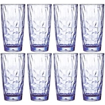 Cobalt Blue Set/8 Acrylic DOF Glass 15 oz. (170 Grams) - Walmart.com