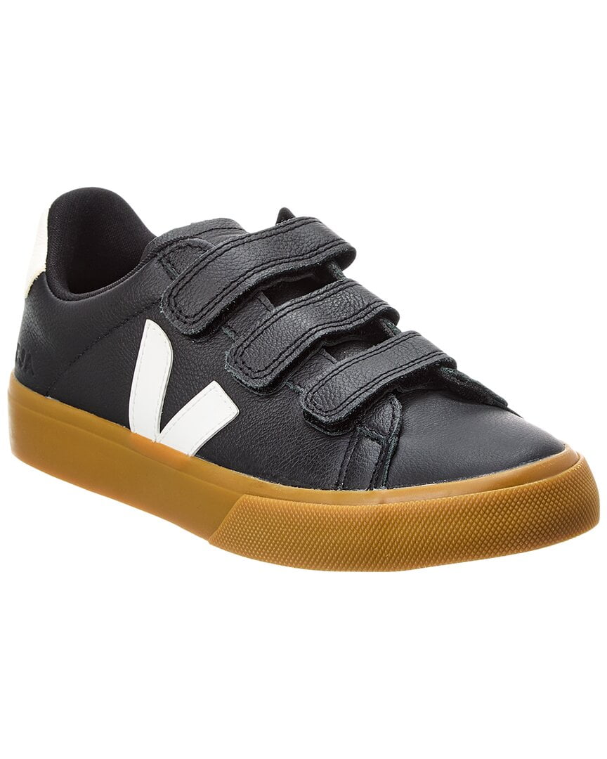 VEJA Recife Logo Leather Sneaker, 39, Black - Walmart.com