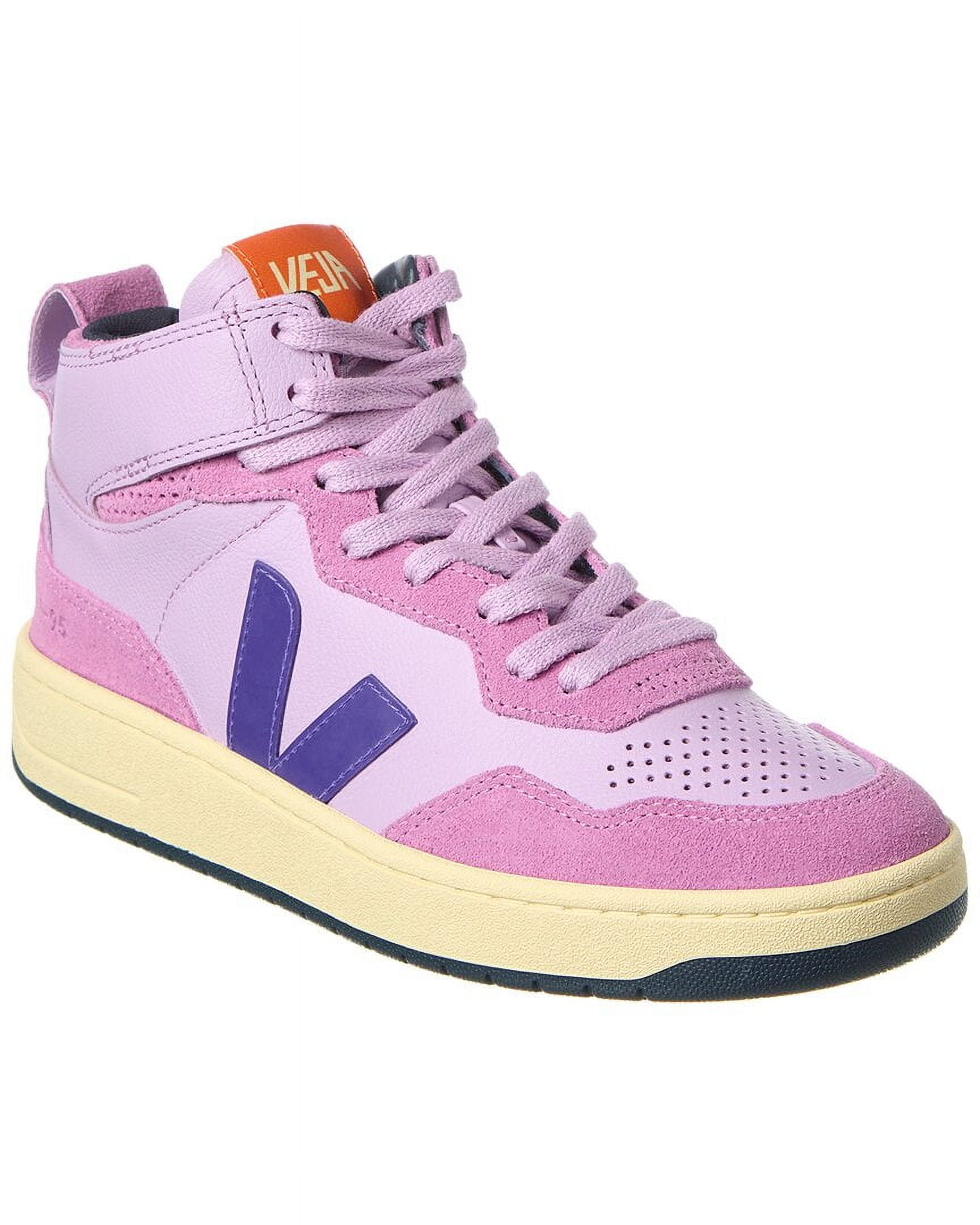 VEJA V-95 O.T. Leather Sneaker, 37, Purple - Walmart.com