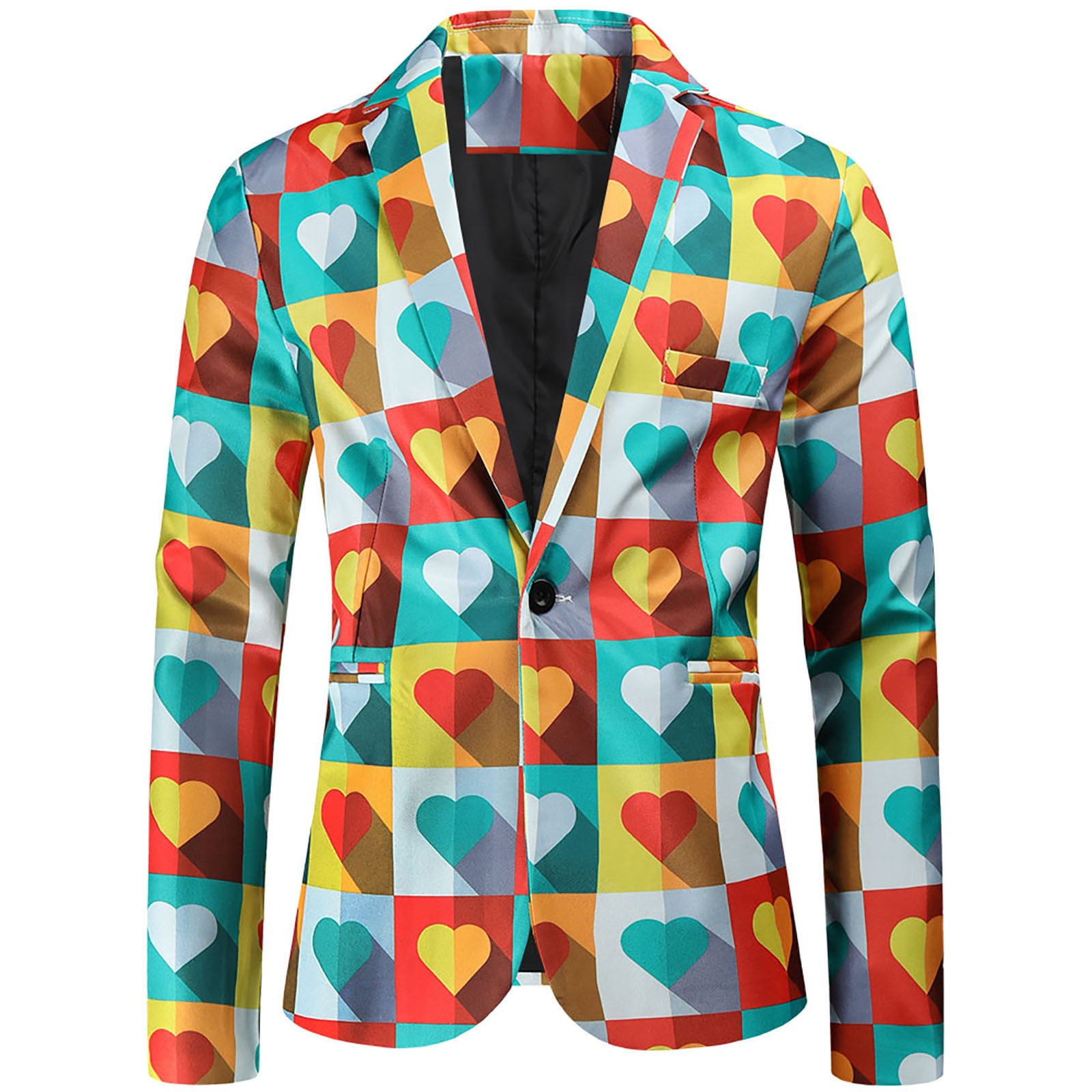VEKDONE 2024 Clearance Valentine's Day Fashion Blazer Jacket for Men ...
