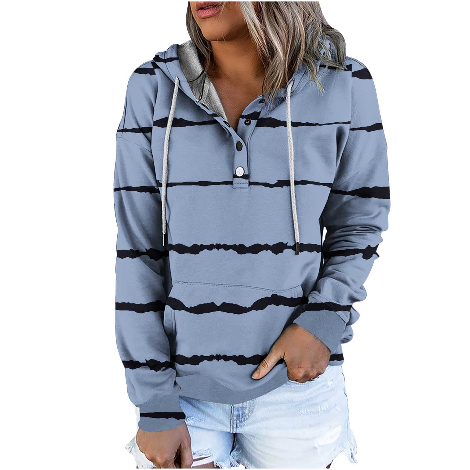 VEKDONE 2025 Clearance Fall Long Sleeve Hoodie Sweatshirt for Women ...