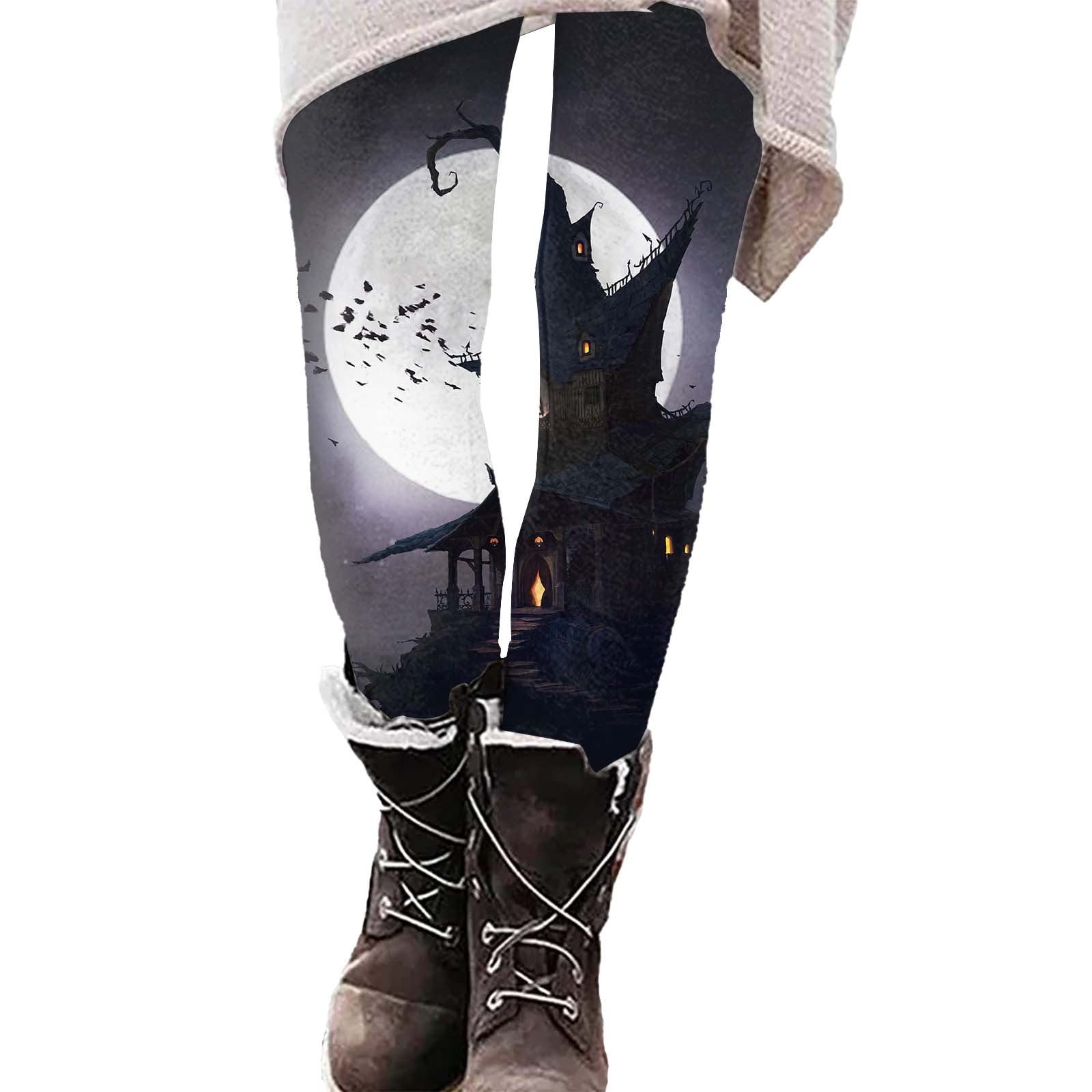 VEKDONE 2025 Clearance Women's High-Waisted Leggings with Halloween ...