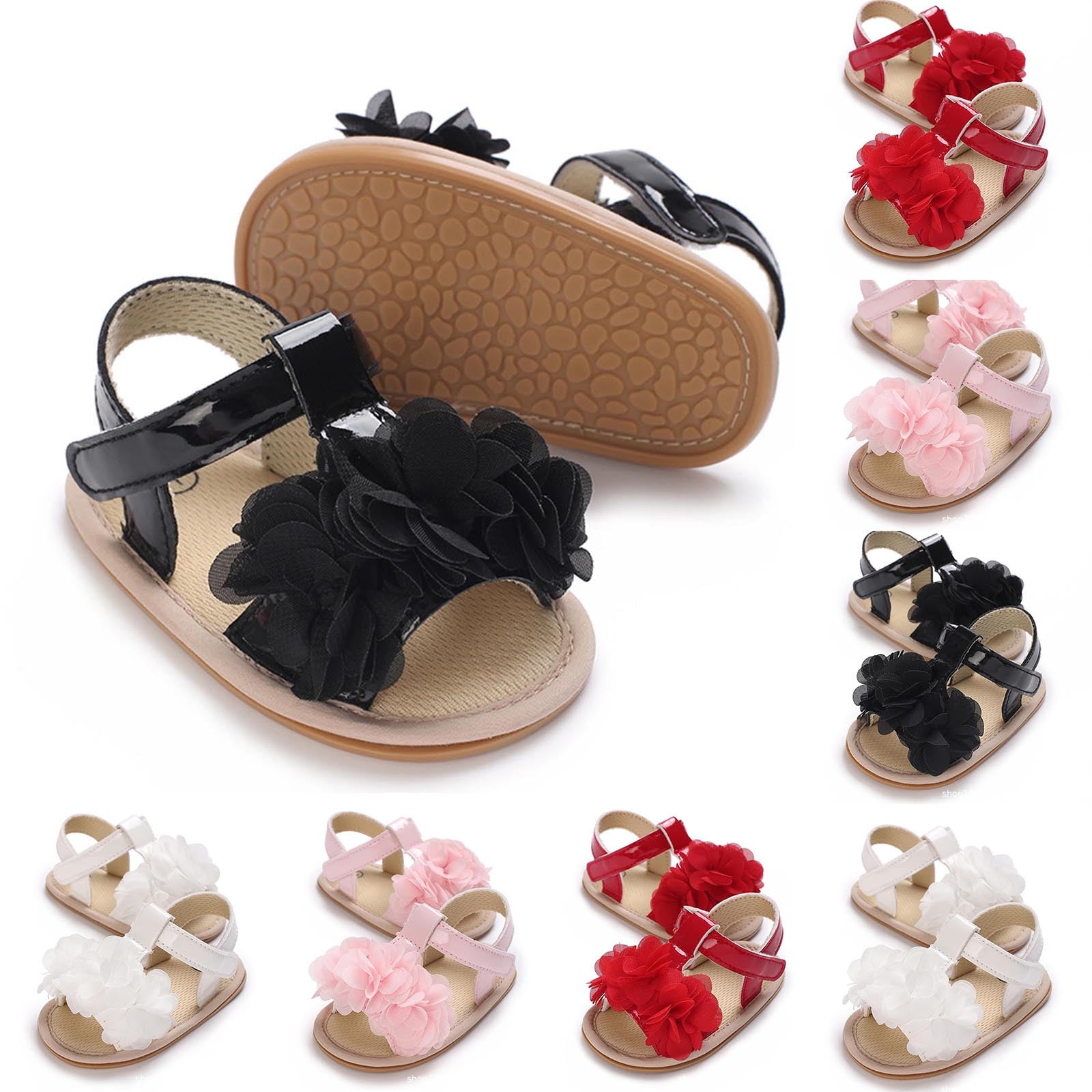 VEKDONE Clearance Toddler Sandals Little Girls Beach Sole Flat Sandals ...
