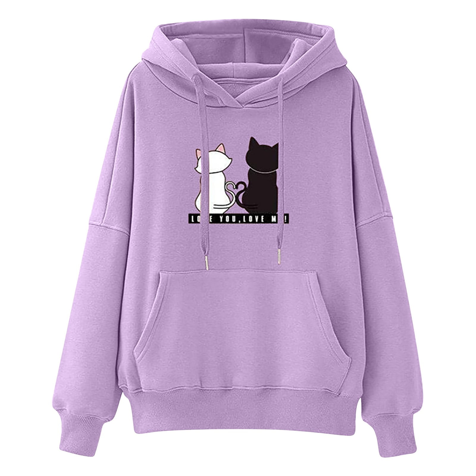 VEKDONE Fall Clearance Sale Hoodie Sweatshirts for Women Long Sleeve ...