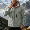 VEKDONE Hooded Soft-shell Jackets Mens Full Zip Water-Resistant ...